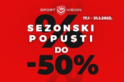 U Sport Vision radnjama su počeli sezonski popusti! | Sport Vision